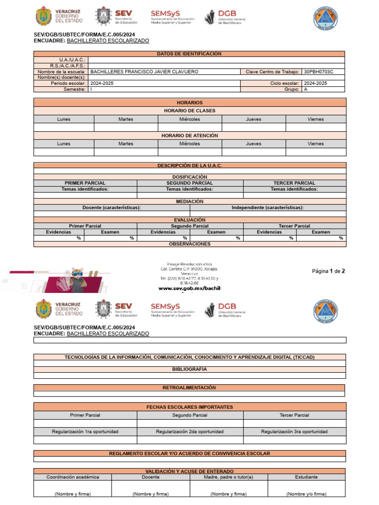 VSF_SEV-DGB-SUBTEC-FORMA-E.C-005-2024 | PDF | Aprendizaje ...