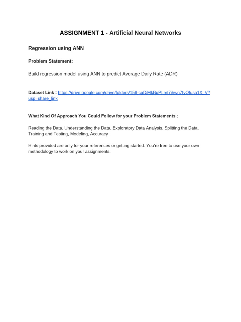 L1 - Regression Using ANN | PDF