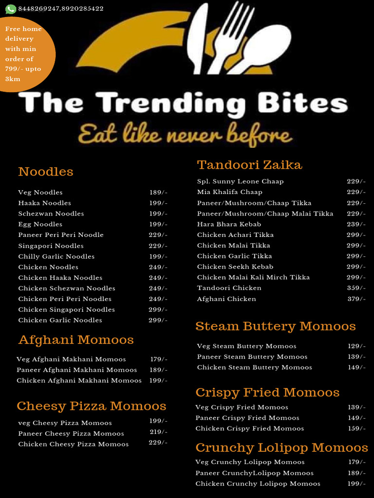 Black White Meat BBQ Grill Food Restaurant Menu | PDF | Indian Cuisine ...