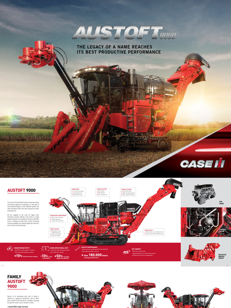 CIH 0005 23A Folheto Austoft 9000 Io v2 Digital | PDF | Engines | Pump