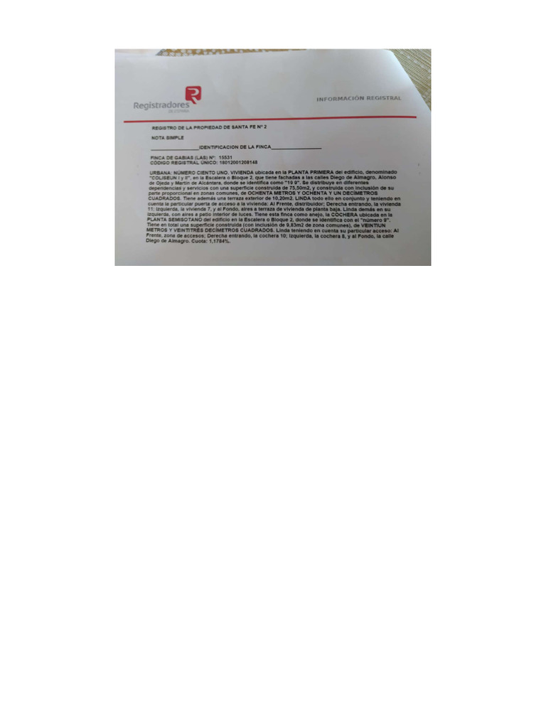 Información Catastral | PDF