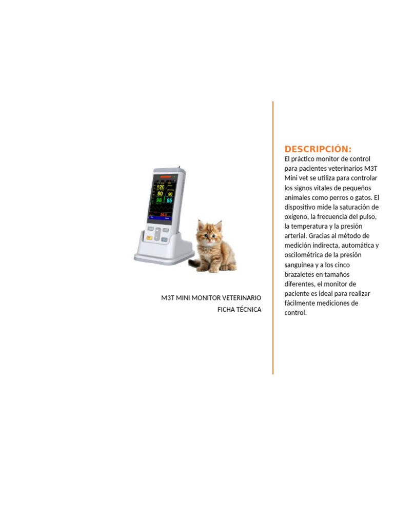 Monitor de Signos Vitales Meditech M3T Mini | PDF | Monitoreo (medicina ...