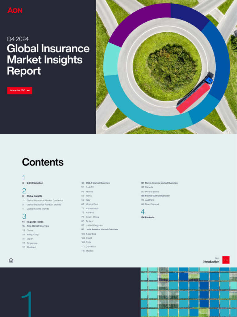 Global Insurance Market Insights: Interactive PDF | PDF | Insurance ...