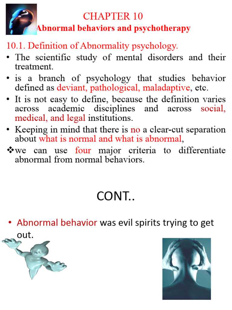 Understanding Abnormal Behavior | PDF | Mental Disorder | Anxiety