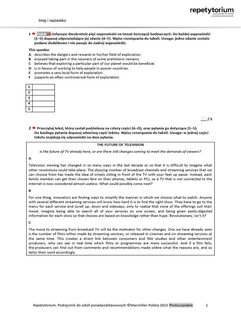 U12 Test PR gr A | PDF