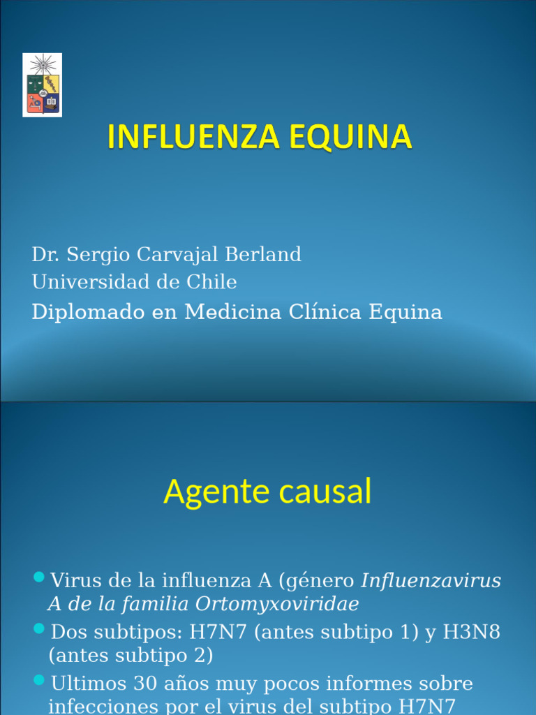 Clase Influenza Equina | PDF | Influenza | Virus de la influenza A