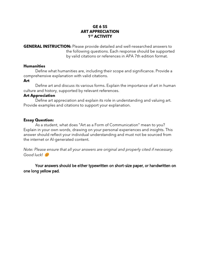 Asynchronous Activity in Ge 6 SS | PDF