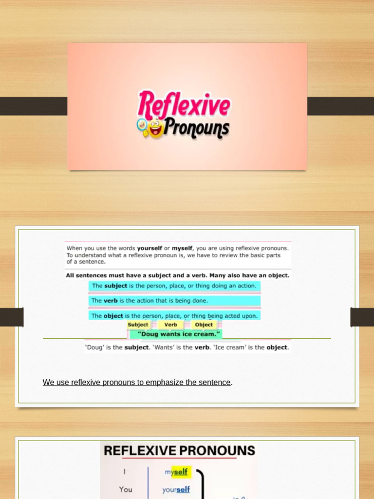 Using Reflexive Pronouns Effectively | PDF