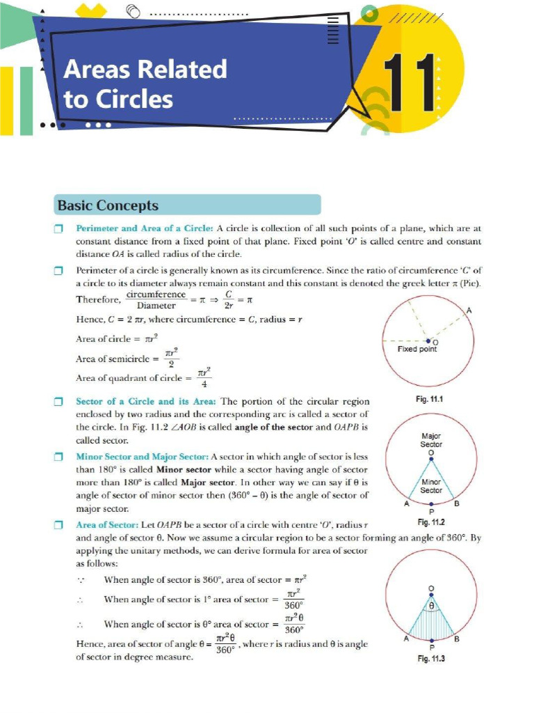 Area Related To Circle Important Questions Class 10 CBSE | PDF