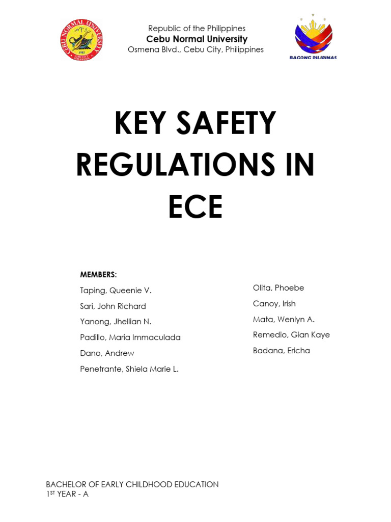 ECE Safety Regulations Guide | PDF | Closed Circuit Television | Hygiene