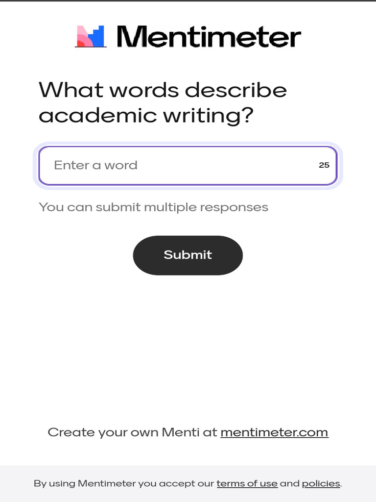 Creating Word Clouds with Mentimeter | PDF