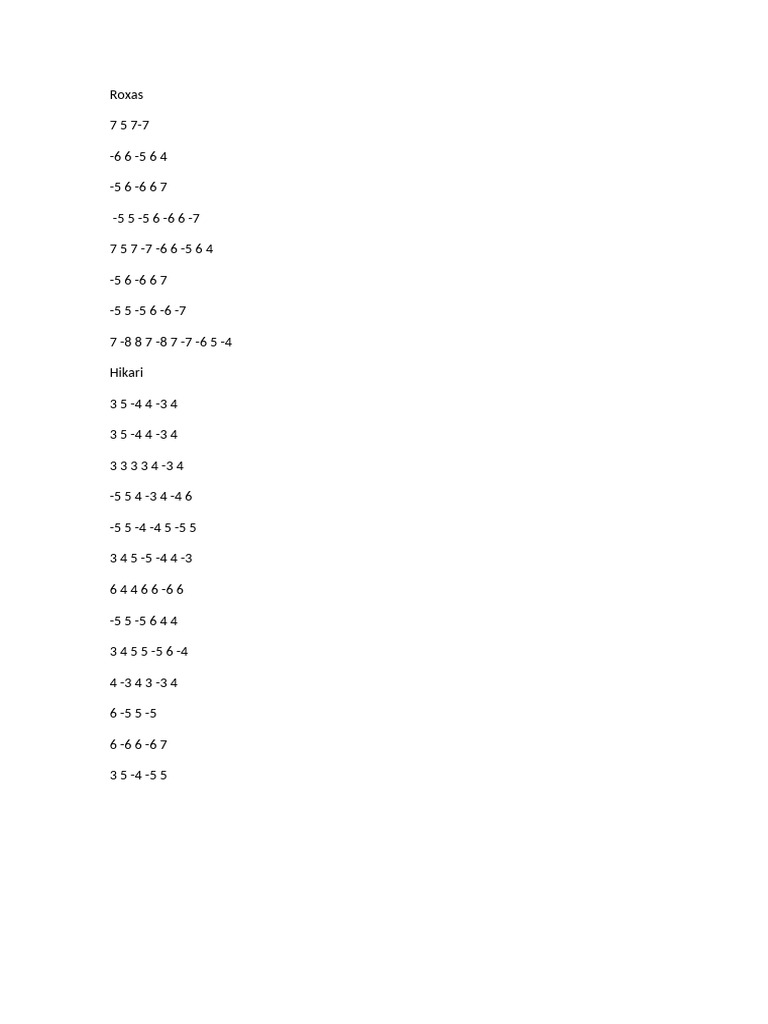 Roxas. y Hikari | PDF