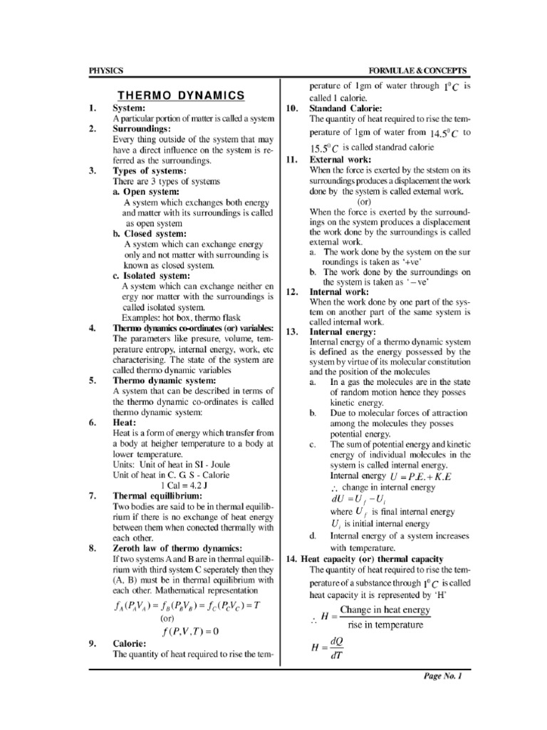 Thermodynamics | PDF