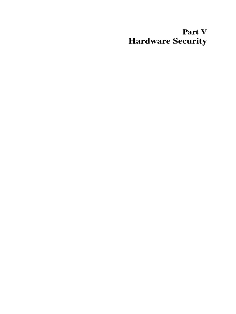 6. Hardware Security | PDF