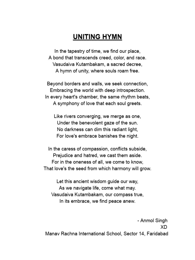Uniting Hymn | PDF