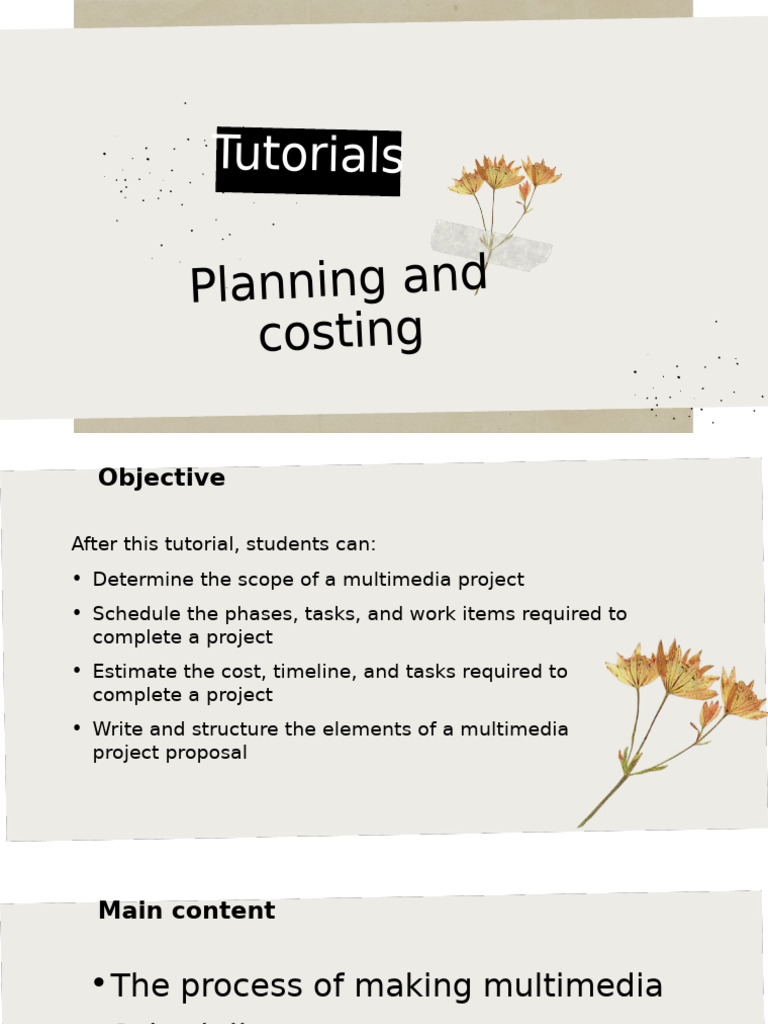 Tutorial2 - Planning and Costing | PDF | Multimedia | Software Release Life Cycle