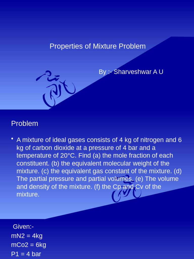 Properties of Mixture Problems | PDF