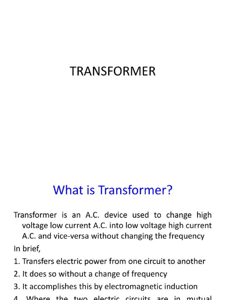 Transformer | PDF