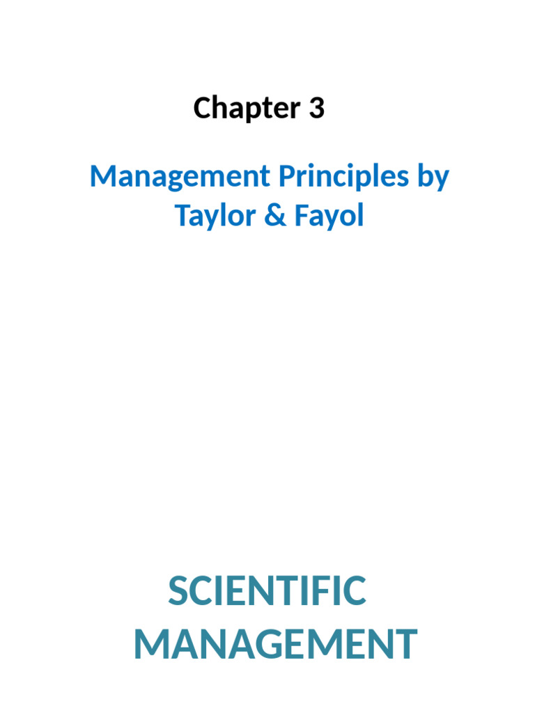 FOM CH 3 - Management Theories | PDF | Business | Economies