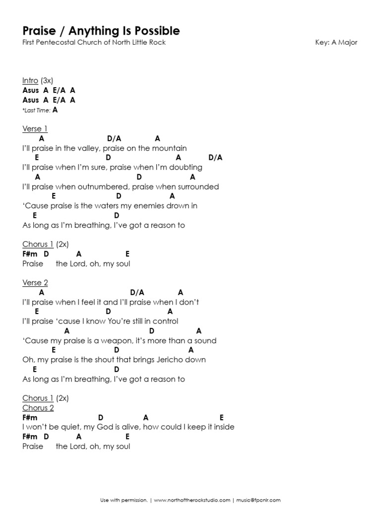 Jericho Praise Chords and Lyrics | PDF