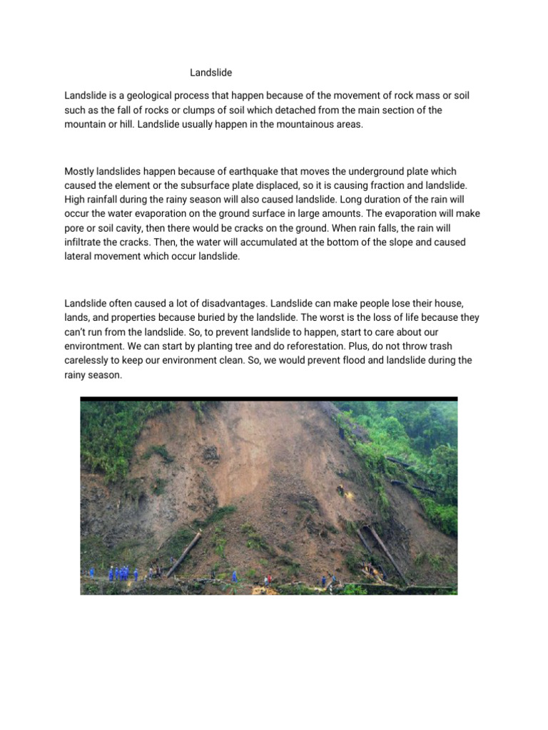 Understanding Landslides: Causes & Prevention | PDF