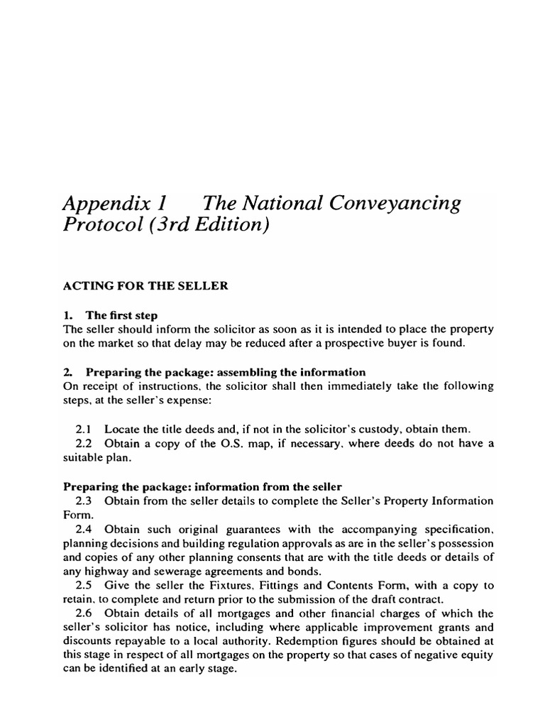 13 - 'Appendices' Abbey & Richards. Conveyancing. (Blackstone P., 1998) 1 | PDF | Conveyancing ...