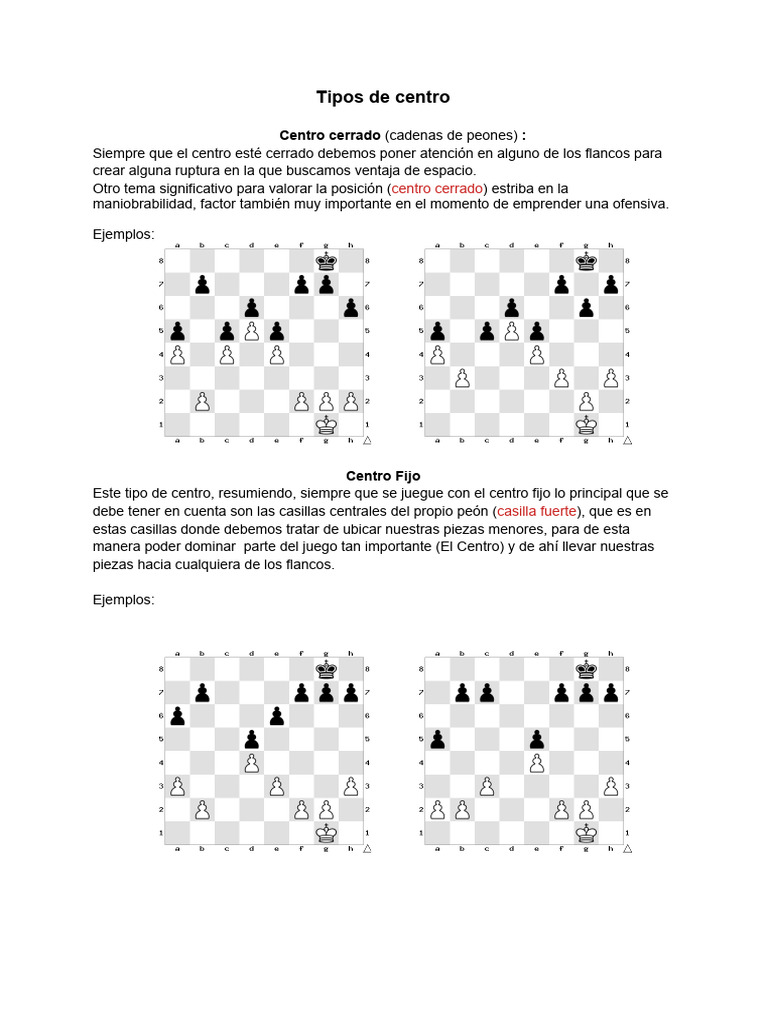 Tipos de Centro | PDF