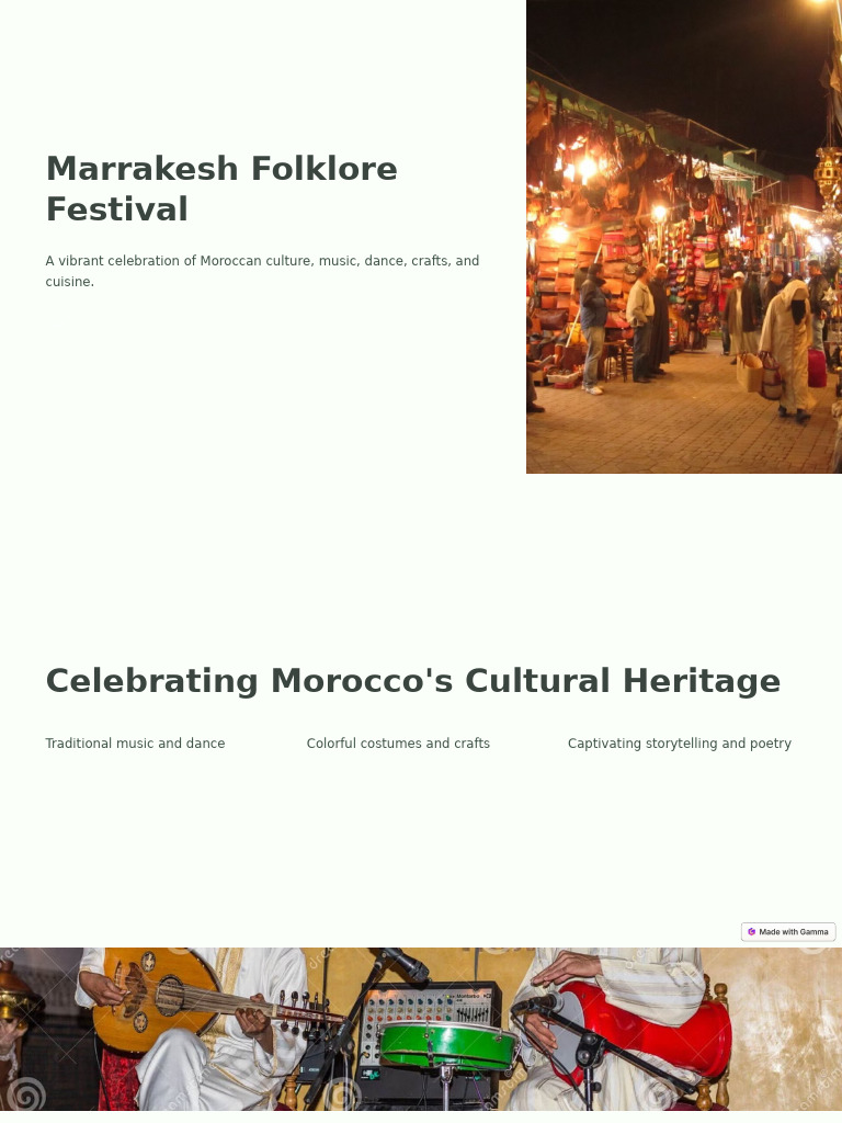 Marrakesh Folklore Festival | PDF