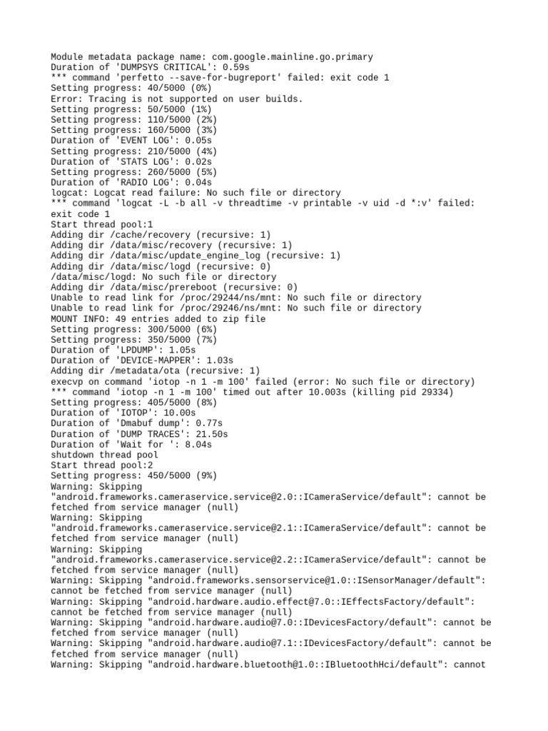 Bugreport X6525 OPPJ TP1A.220624.014 2024 12 11 13 41 22 Dumpstate - Log 29156 | PDF | Computer ...