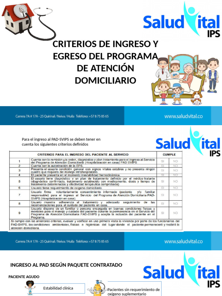 Criterios de Ingreso y Egreso PAD-SVIPS | PDF | Enfermedades y ...