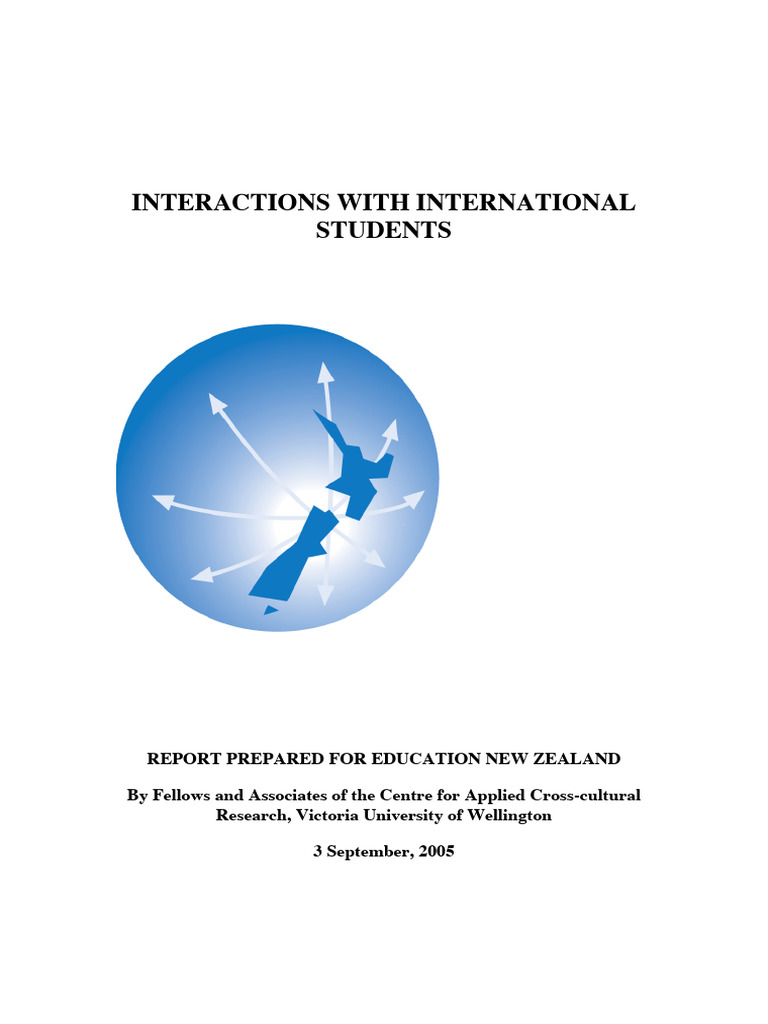 New Zealand Students Perceptions of and Interactions With International ...