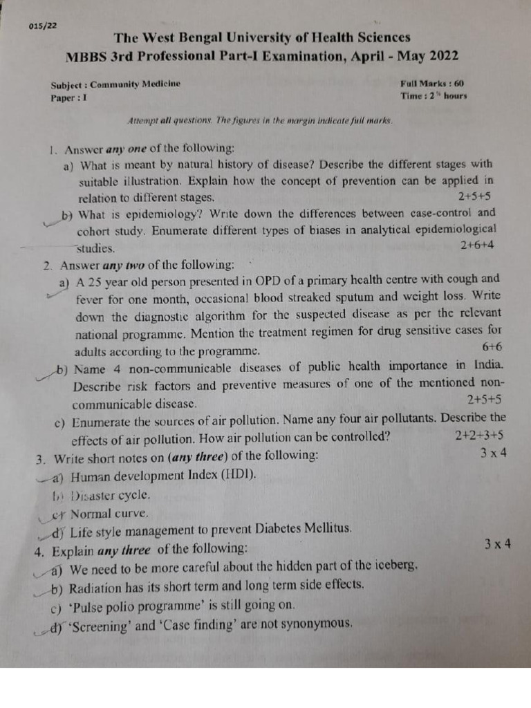 3rd Prof Part1 2022 PSM | PDF