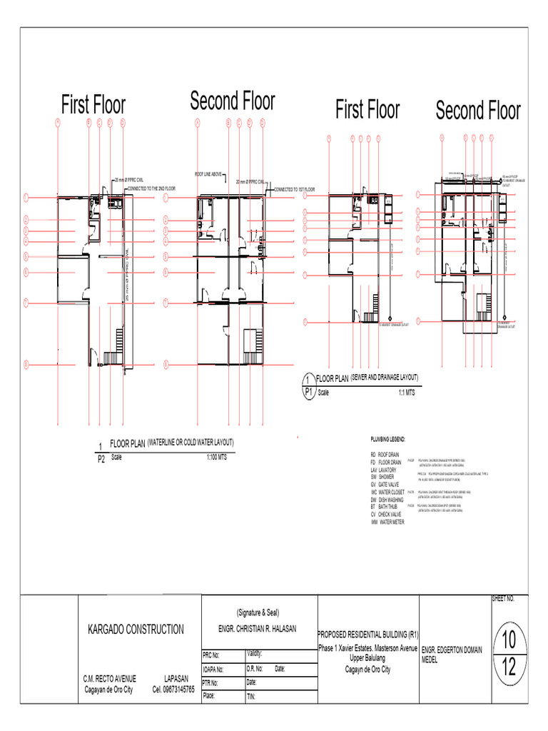 Plumbing (Waste Water Line & Water Line) | PDF | Environmental ...