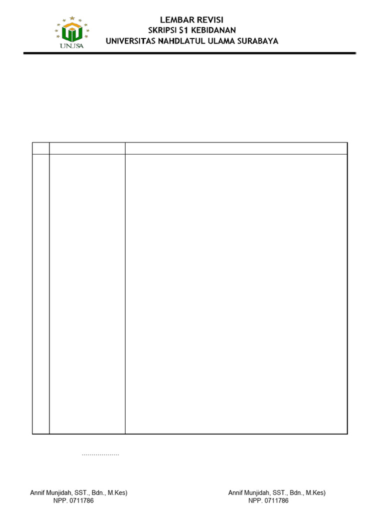 LEMBAR REVISI ANGGI | PDF