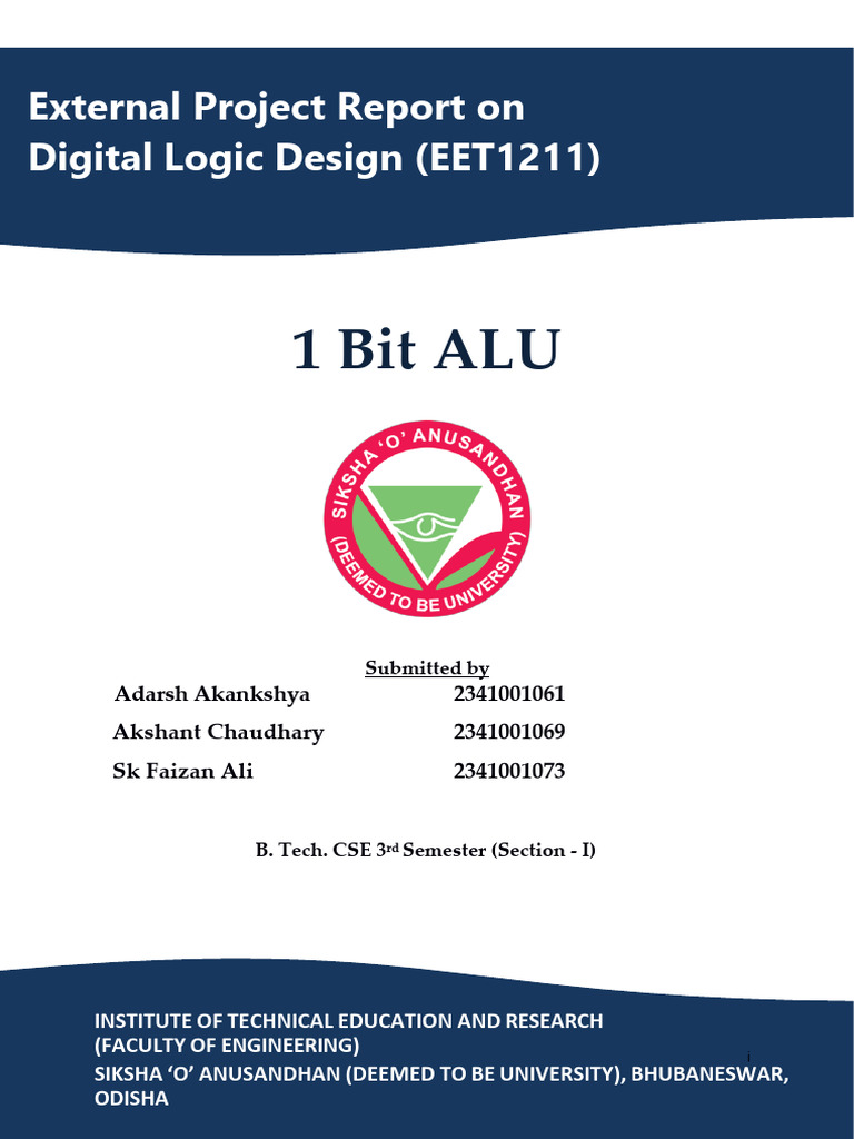 DLD Major Project 01 | PDF | Logic Gate | Vhdl