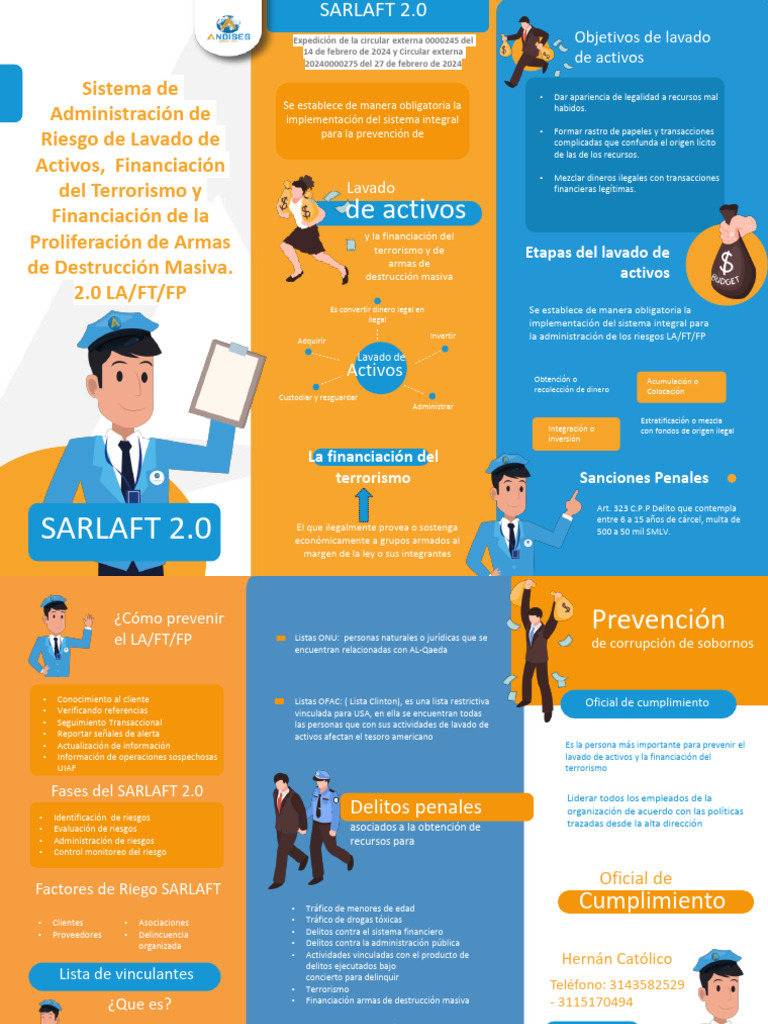Folleto Sarlaf 2.0 Final | PDF | Lavado de dinero | Crímenes