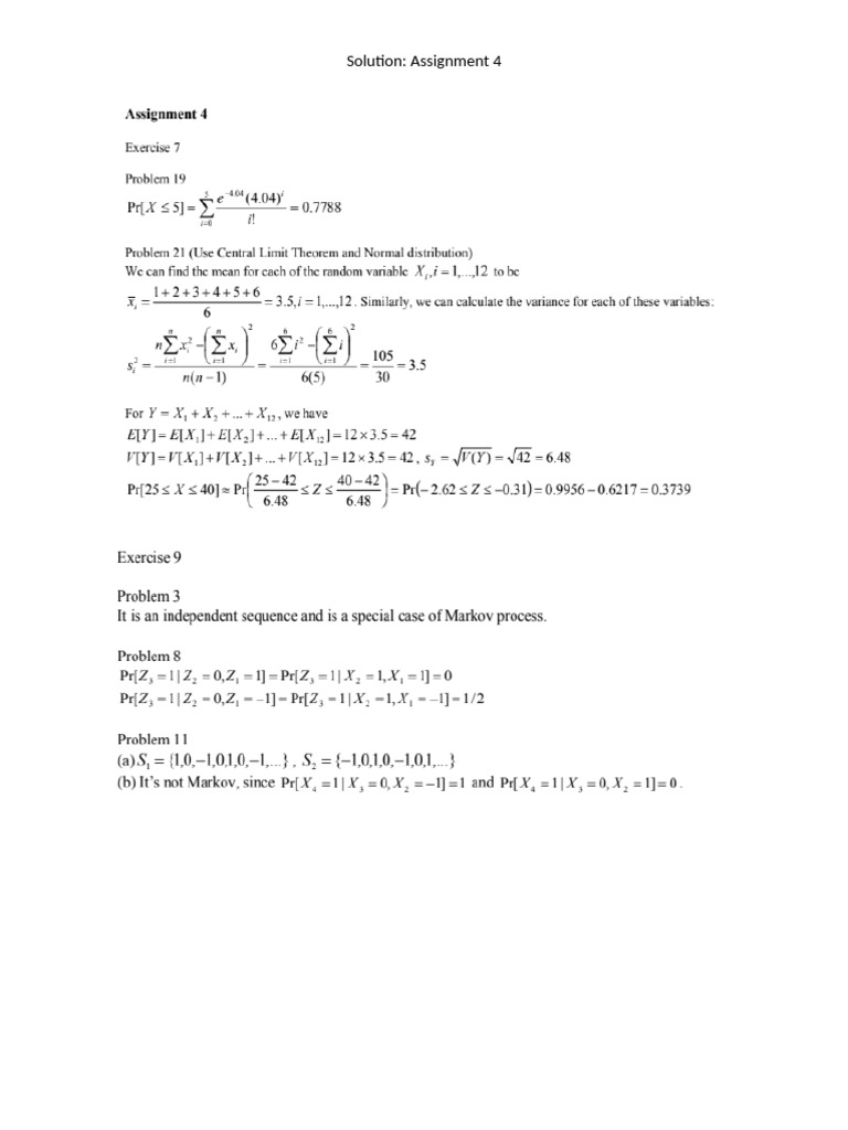 Assignment 4 (Modified) | PDF