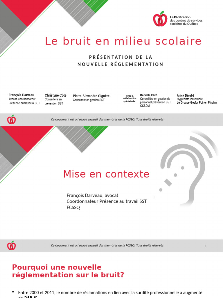 Le Bruit en Milieu Scolaire Version Courte 2023 2 | PDF | Bruit | Acoustique