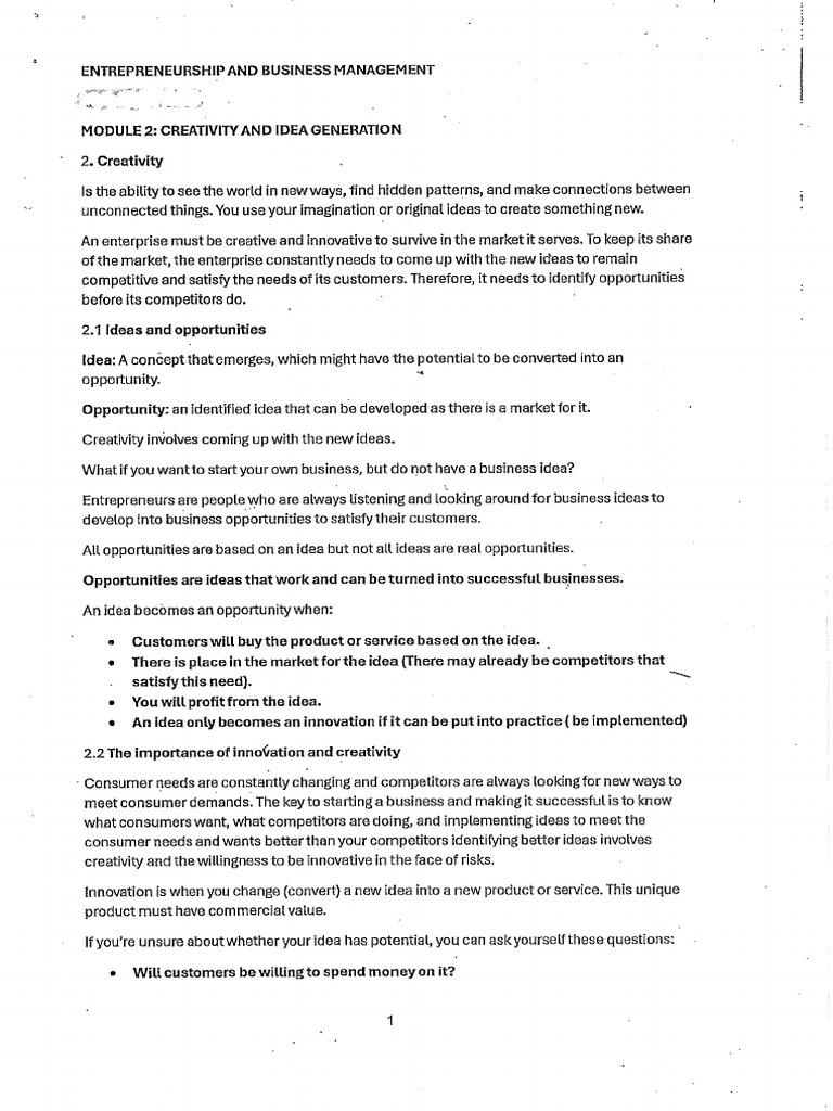 EBM N4 Module 2 | PDF