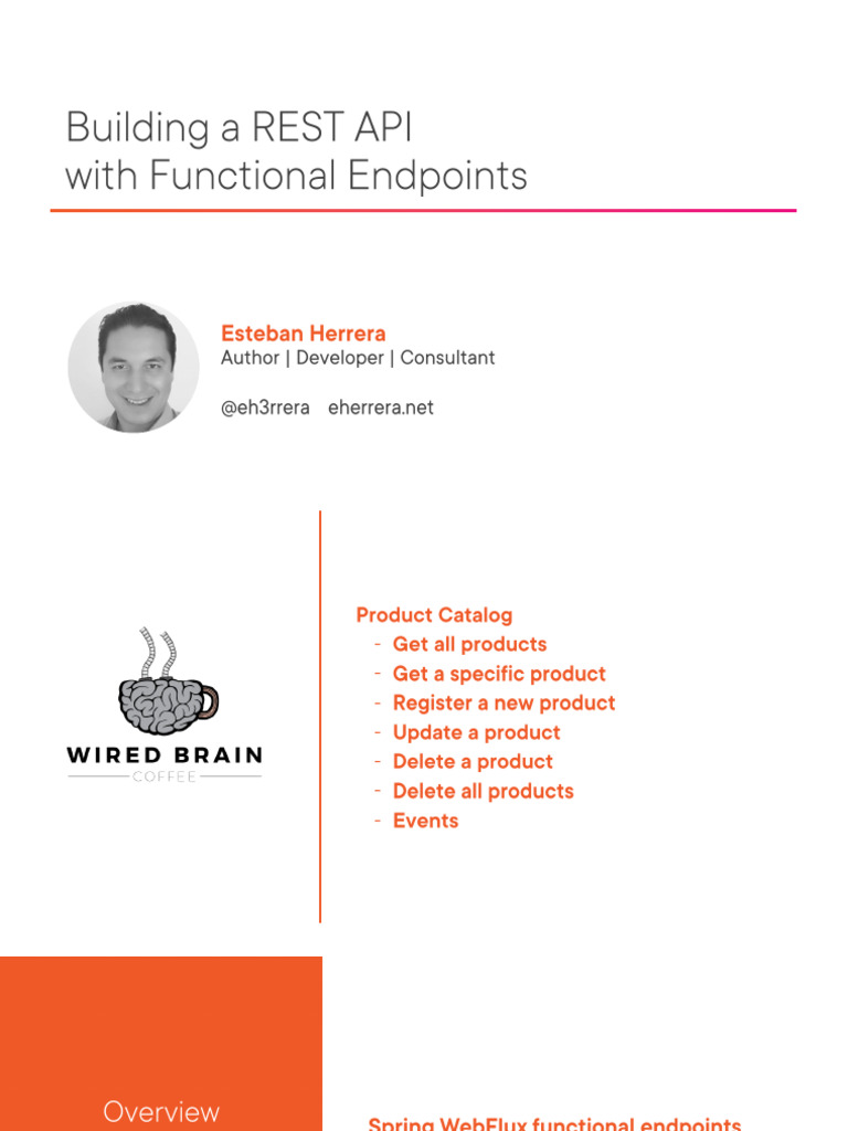 Building A Rest Api With Functional Endpoints Slides | PDF