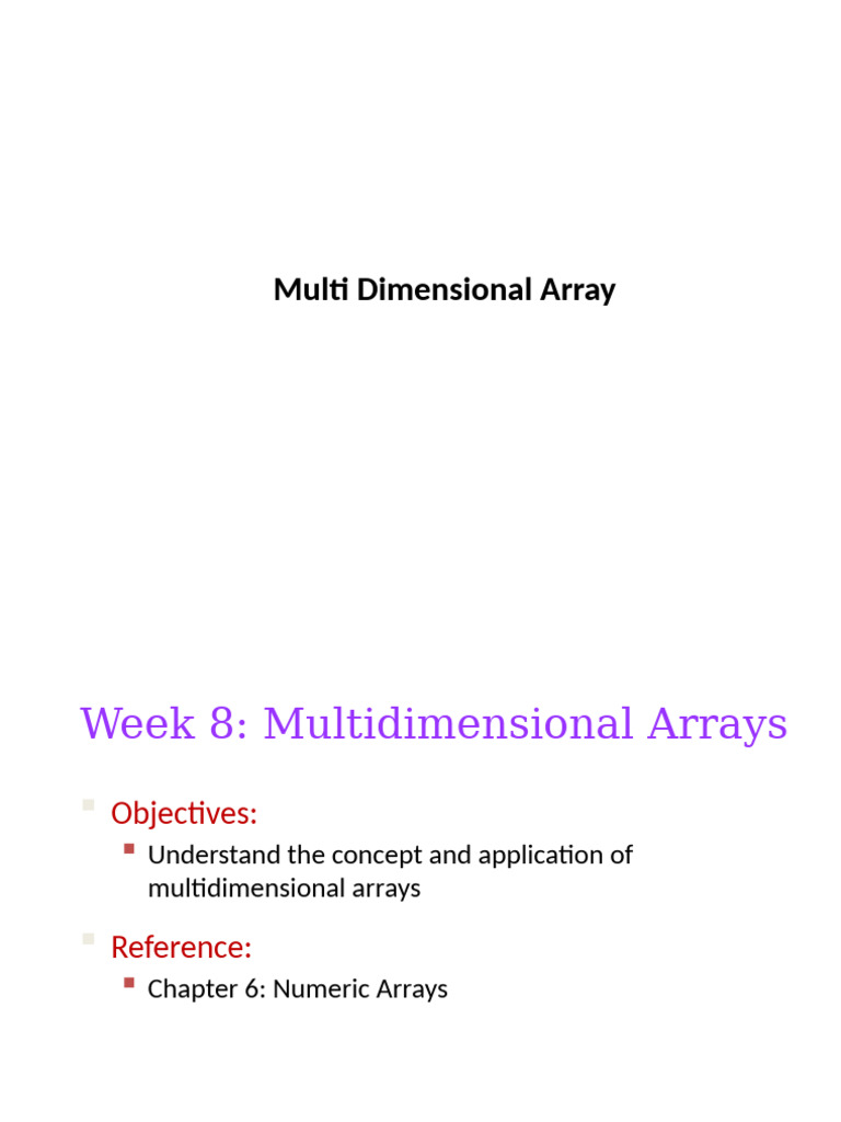 Understanding Multidimensional Arrays | PDF | Computer Programming | Software Engineering