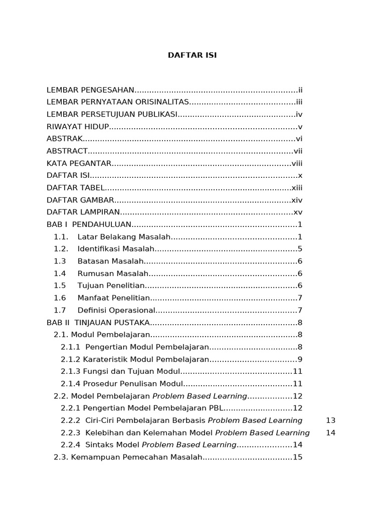 Daftar Isi | PDF
