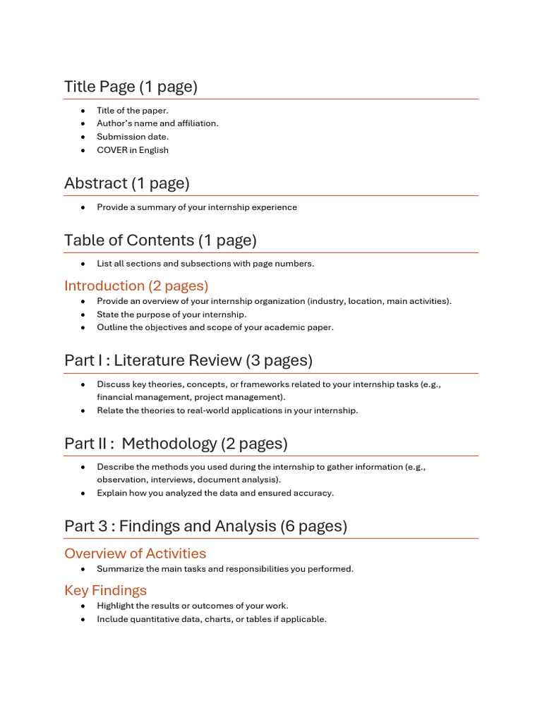 Example of Outline For Your Academic Paper | PDF