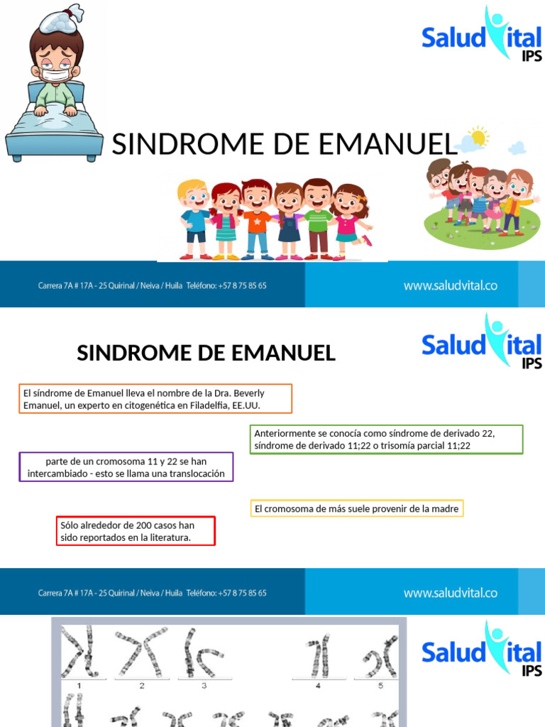 Manejo Sindrome de Emanuel | PDF | Discapacidad intelectual | Desórdenes neurológicos