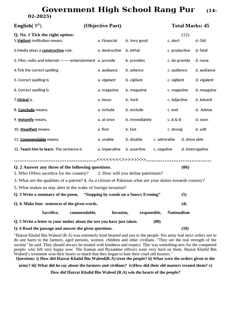 1st Term 2 of 6 Parts G. B Syllabus-1 | PDF | Language Families | Languages