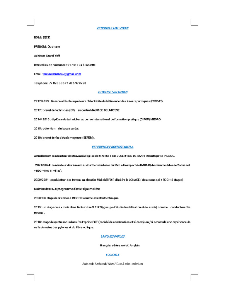 CURRICULUM - VITAE SECK - Phoenix | PDF