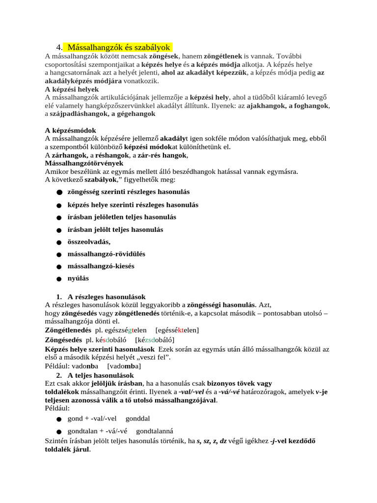 Hangok Hangtörvények | PDF
