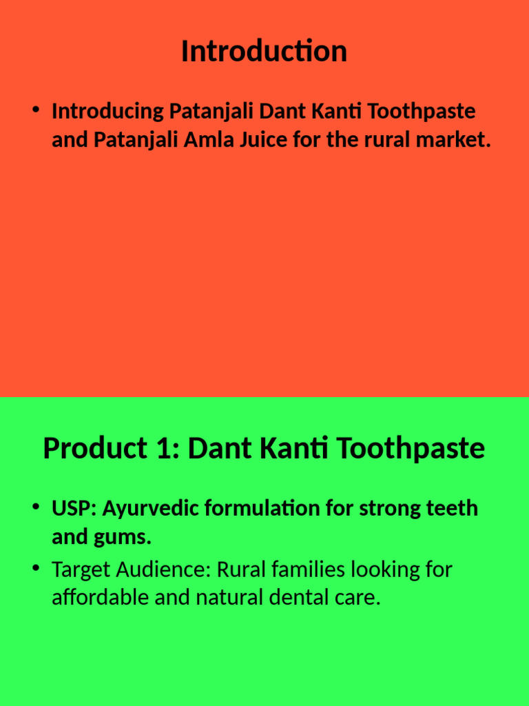 Patanjali Rural Market Plan Updated | PDF | Target Audience | Retail