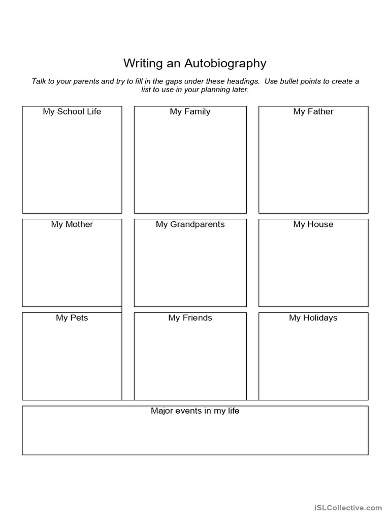 Writing An Autobiography | PDF