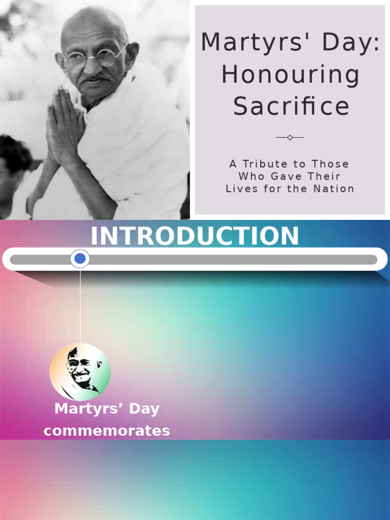 Martyrs' Day | PDF | Mahatma Gandhi | Jawaharlal Nehru